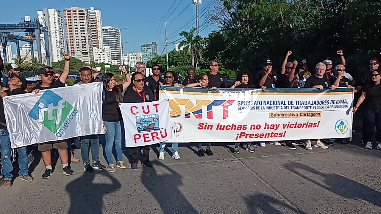 Protesta internacional contra la Sociedad Portuaria regional Cartagena ...